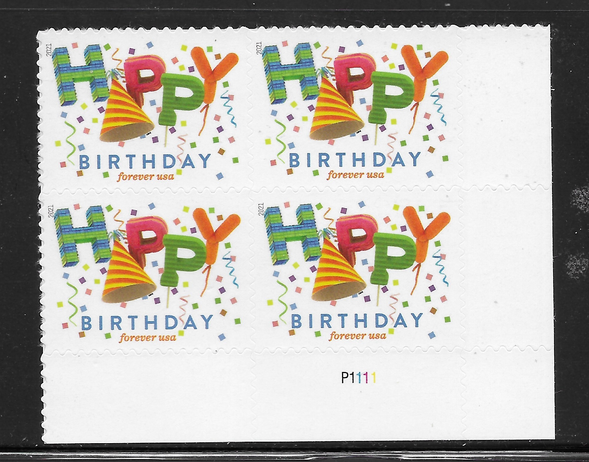 US #5635 (58c) Happy Birthday - Hat, Confetti & Streamers ~ MNH ...