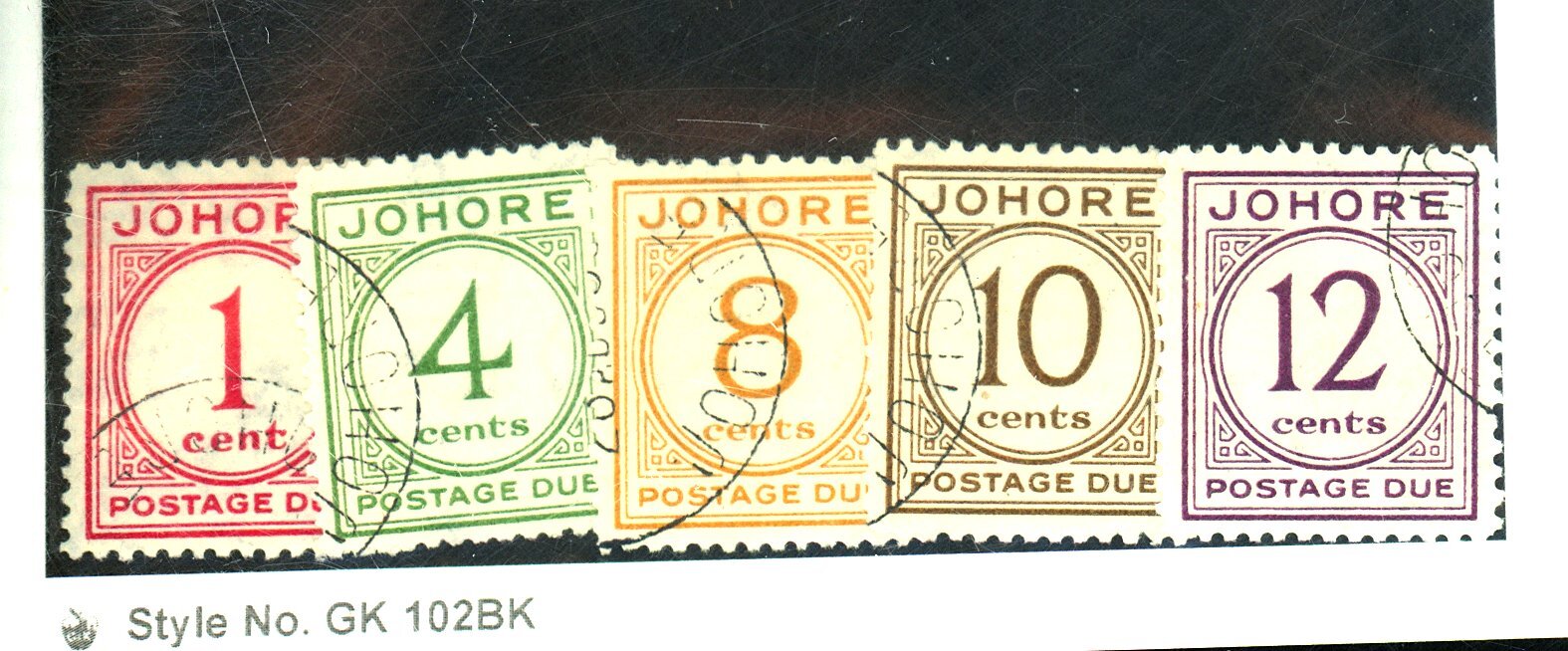 Malaya Johore #J1-5 Used FVF Cat $456 | Asia - Malaysia, Postage Due ...
