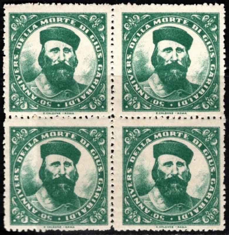 1932 Italy Poster Stamp 50th Anniversary Death of Giuseppe Maria ...