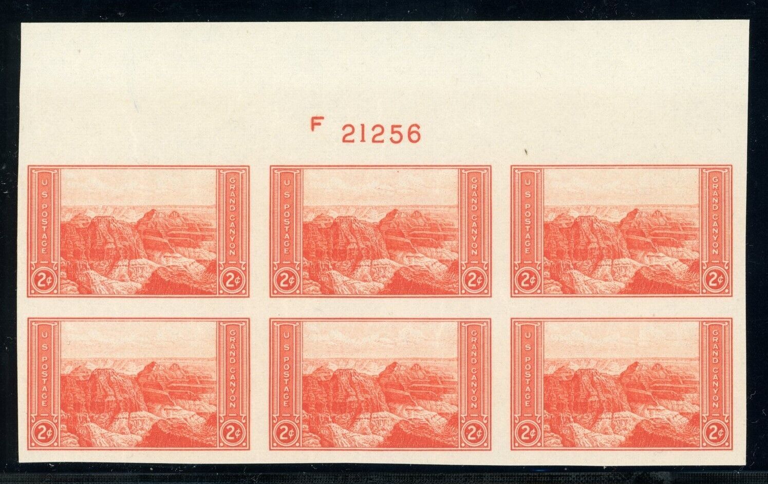 US Stamp #757 Grand Canyon 2c - Plate Block of 6 - MNH - CV $5.50 ...
