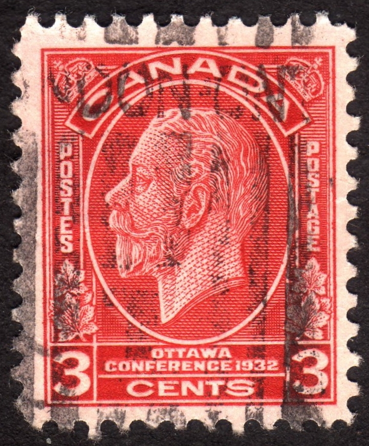 1932, Canada 3c, George V, Used, thin, Sc 192 | Canada, General Issue ...