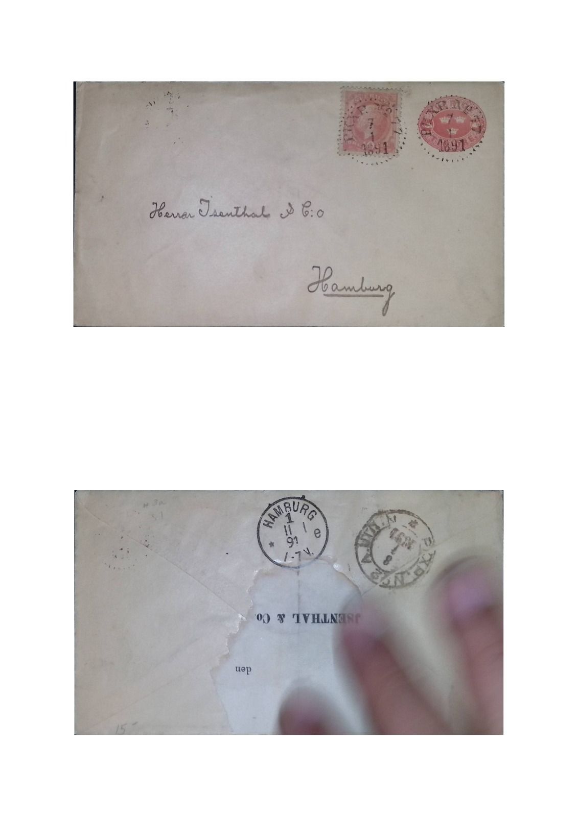 O) 1891 Sweden, King Oscar II. SCT 39 10o Dull Rose, Three Crowns ...