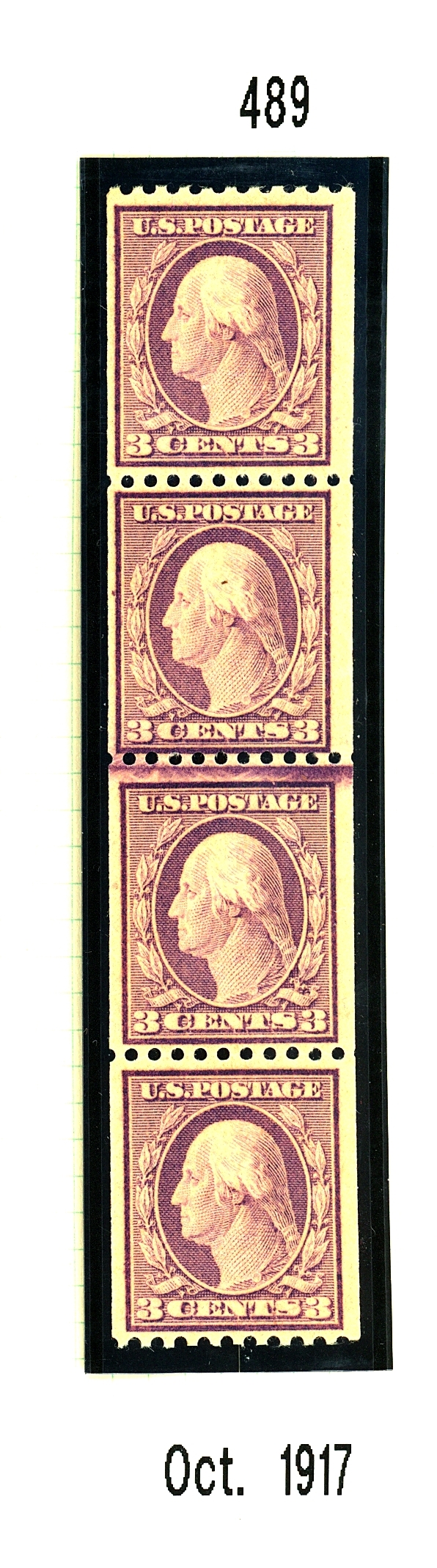 U.S. #489 Mint Strip of 4 OG NH | United States, General Issue Stamp ...