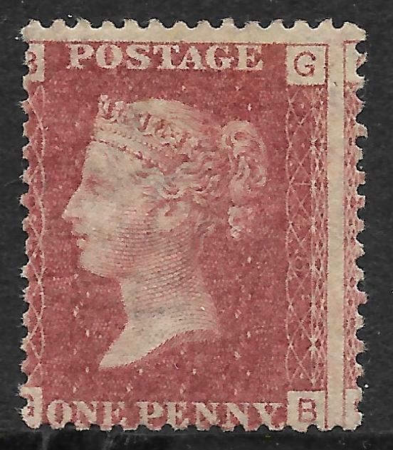 1858 Sg 43 1d Penny Red plate 148 Lettered G-B MOUNTED MINT | Great ...