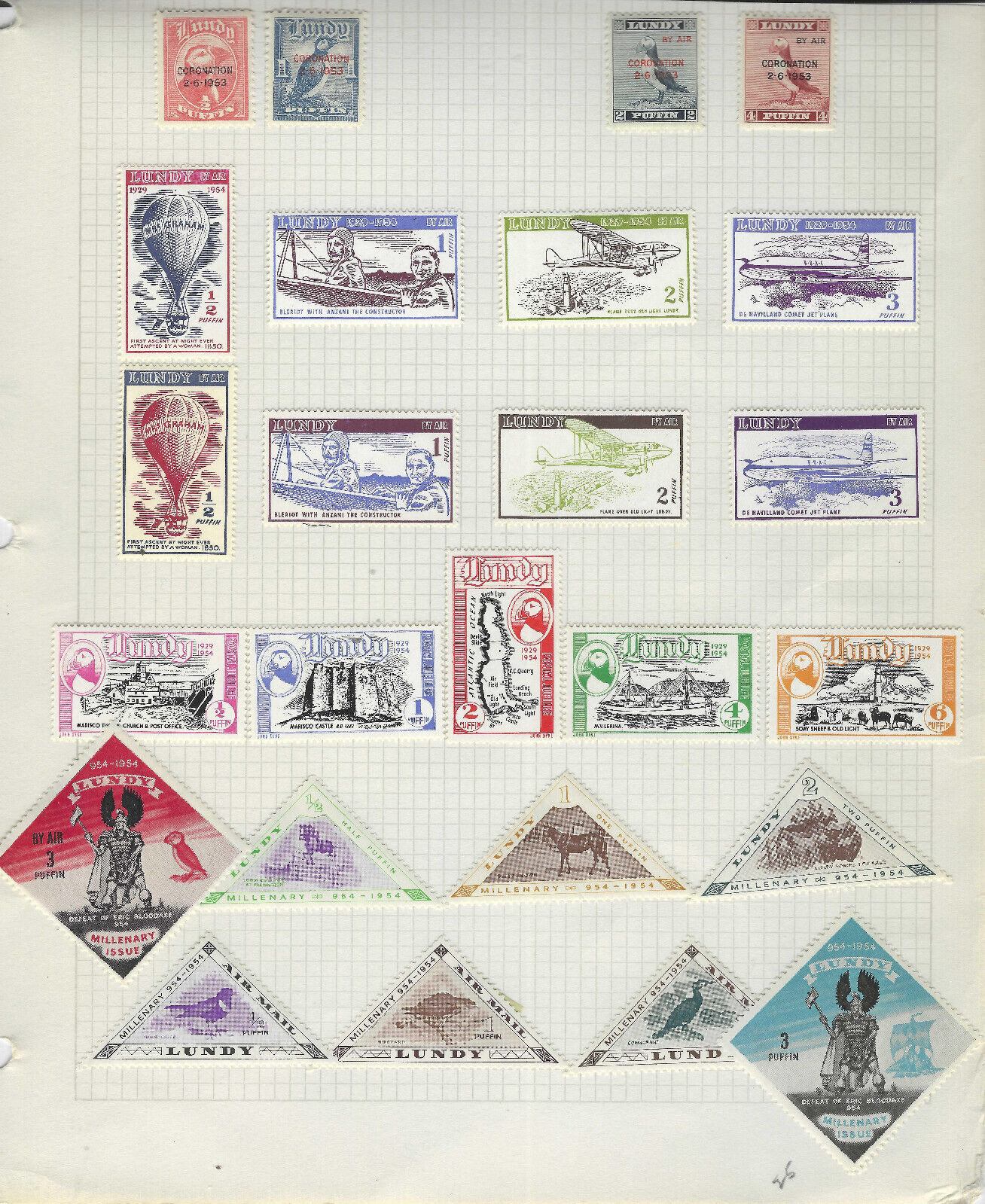 Lundy Island Stamps: Collection | Great Britain, Stamp / HipStamp