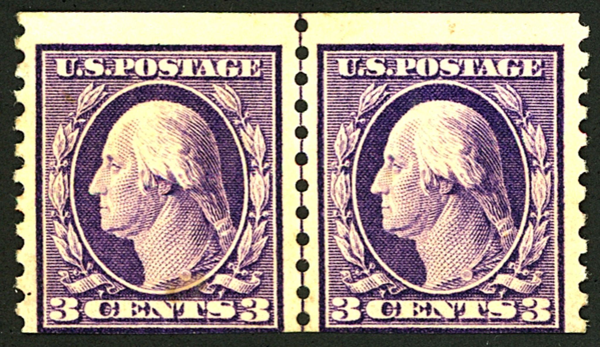 U.S. #445 Mint Line Pair With Psag Cert | United States, General Issue ...