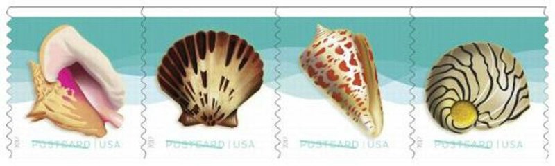 Seashells Pane of Twenty Post Card Forever Postage Stamps Scott 5166a ...
