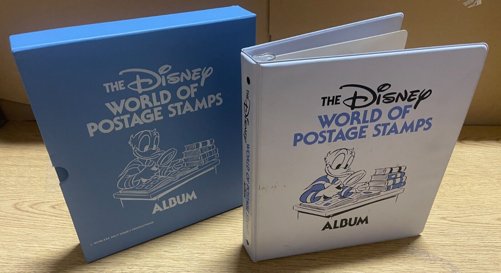The Disney World of Postage Stamps Album 3-Ring Binder with Slipcase ...