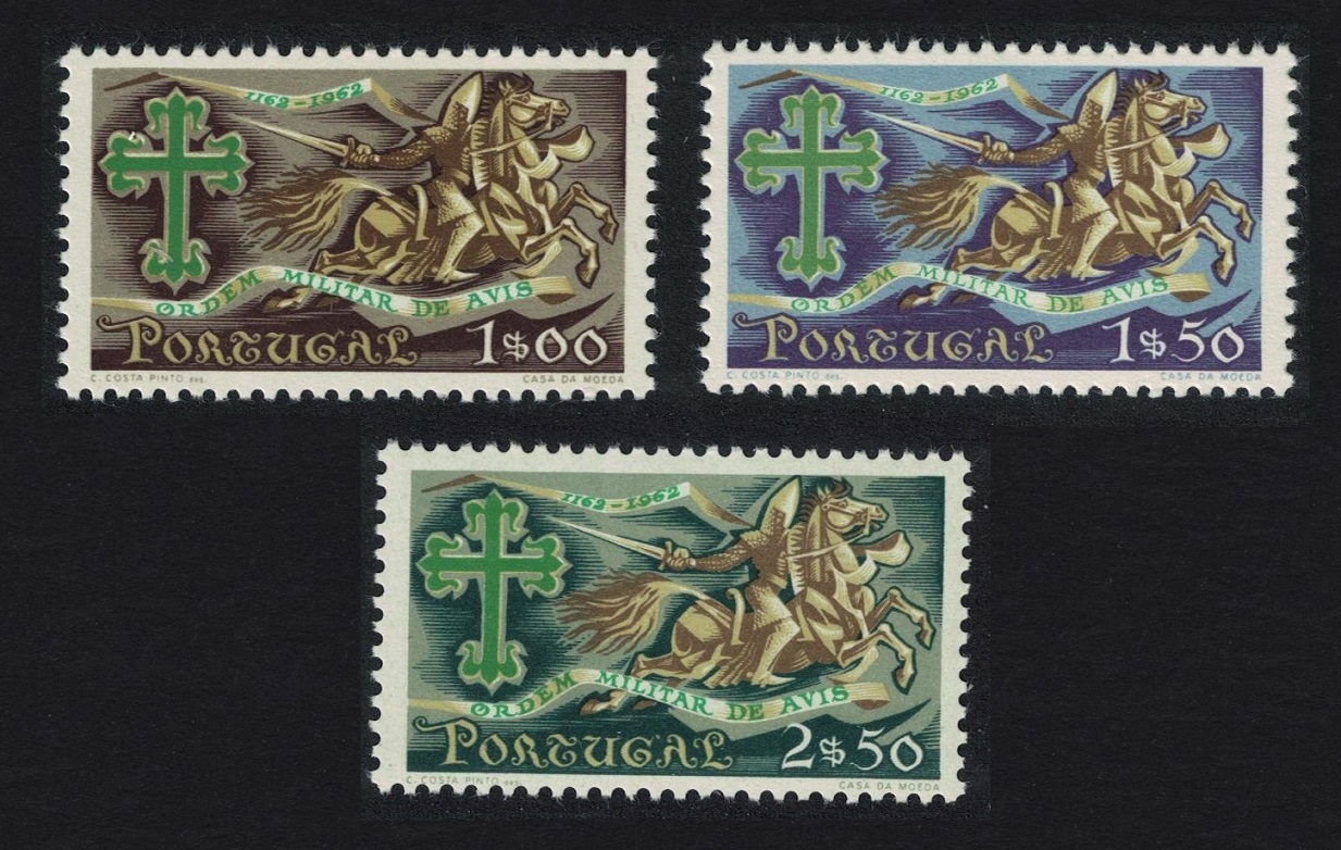 Portugal 800th Anniversary of Military Order of Avis 3v 1963 MNH SG ...