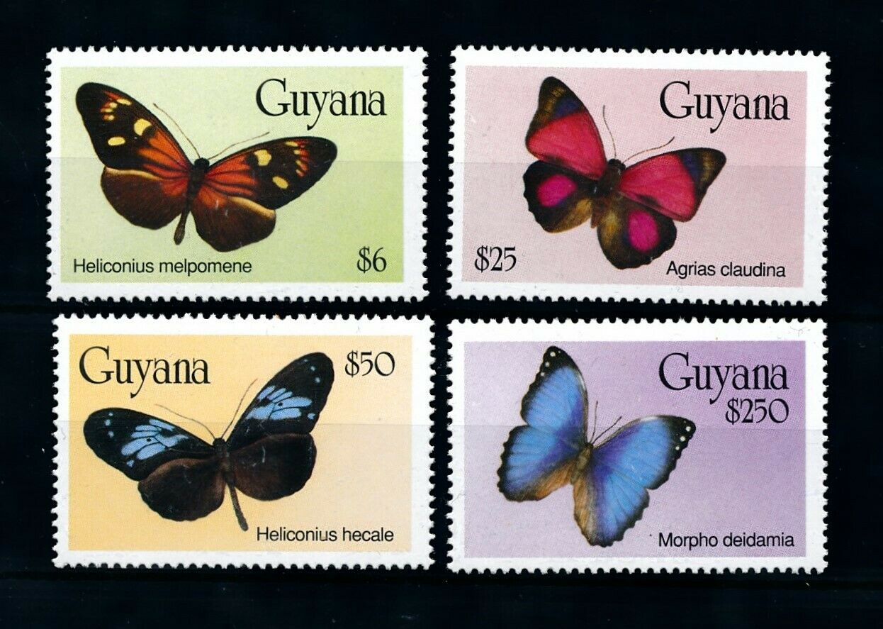 [98829] Guyana 1994 Insects Butterflies From set MNH / HipStamp