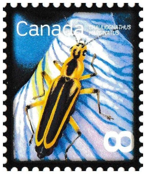 Canada 2409 Beneficial Insects Margined Leatherwing 8c single (1 stamp ...