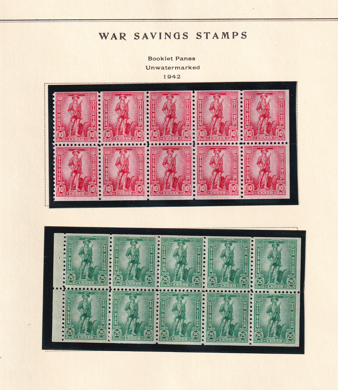 U.S.: Sc # WS7-WS13, War Savings Stamps, MH & MNH (S31188) | United ...
