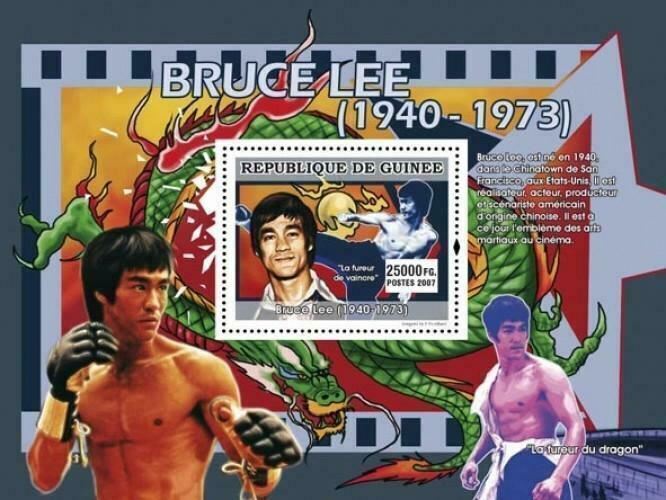 Bruce Lee Stamp Movie Actor A Dragon Story Famous People S/S MNH #5002 ...