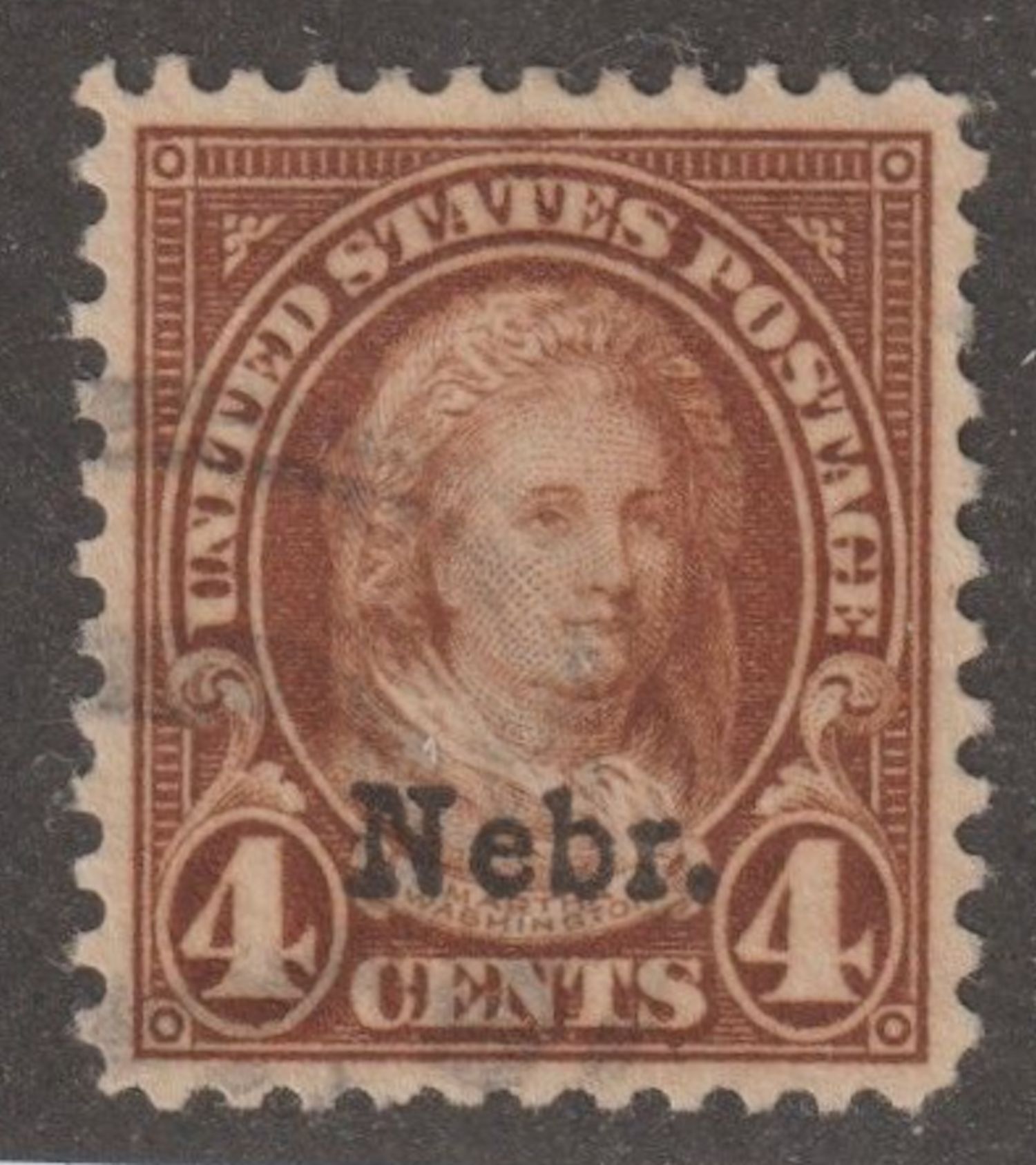 Scott# 673 1929 4c Nebraska Overprint Issue XF/SUP Used | United States ...