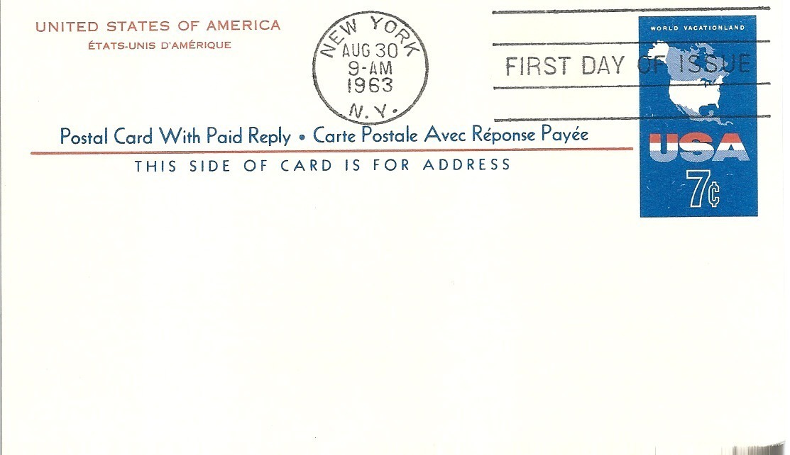 Scott# UY19 Folded US Postal Reply Card First Day Cover | United States ...
