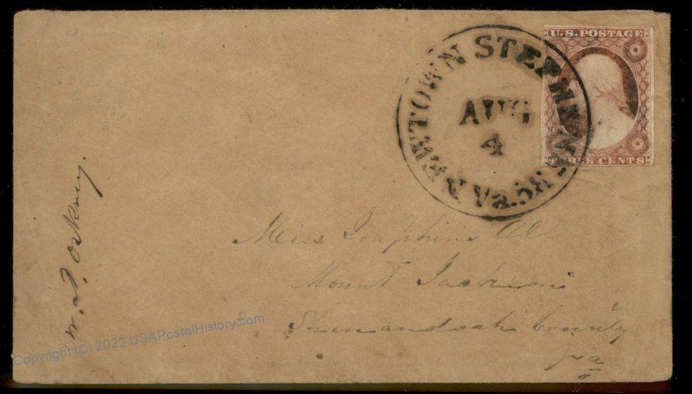 Virginia Newtown Stephenburg VA USA DPO Balloon Cancel Cover 92266 ...