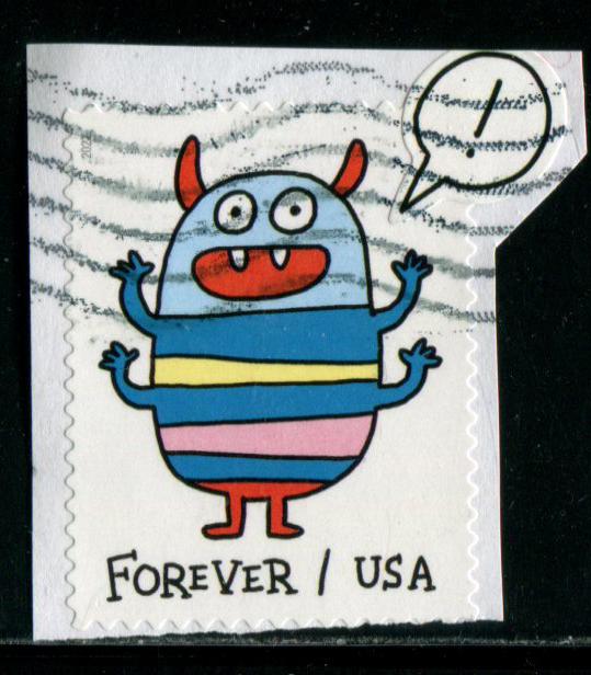 5637 (58c) Message Monster SA, used on paper | United States, General ...