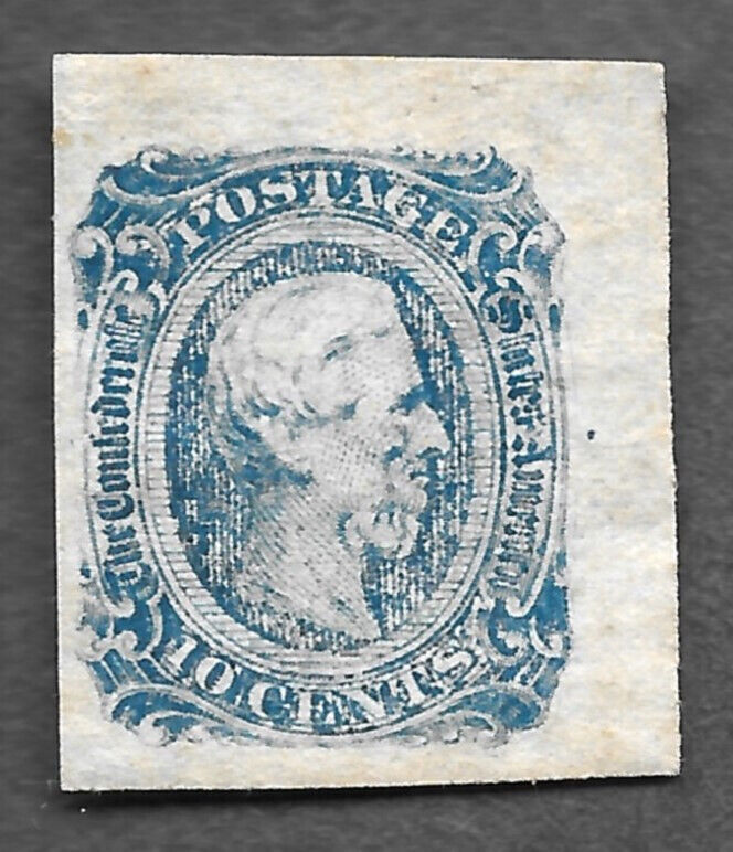 Confederate States, CSA # 12-KB-v3, Blue, Chilled Plate Variety, NG, NH ...