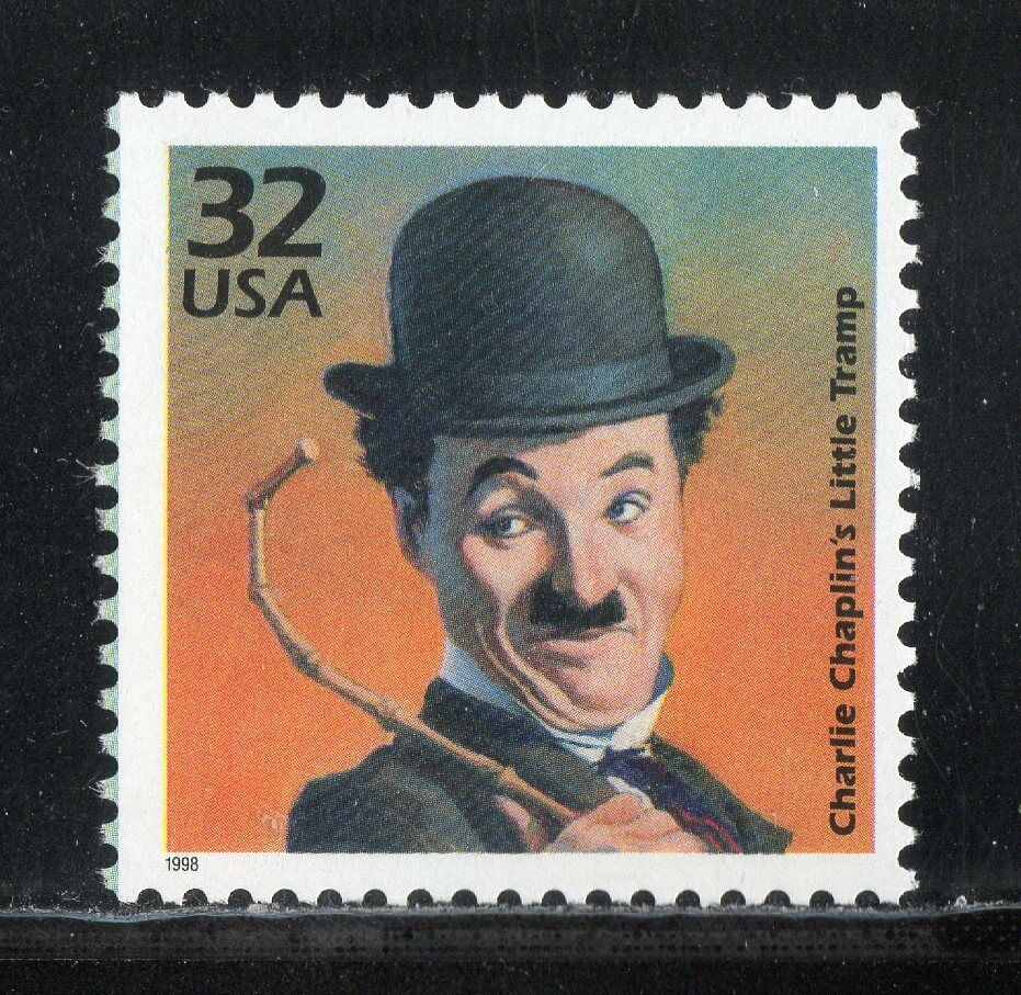 3183a ** CHARLIE CHAPLIN'S LITTLE TRAMP ** U.S. Postage Stamp MNH ...