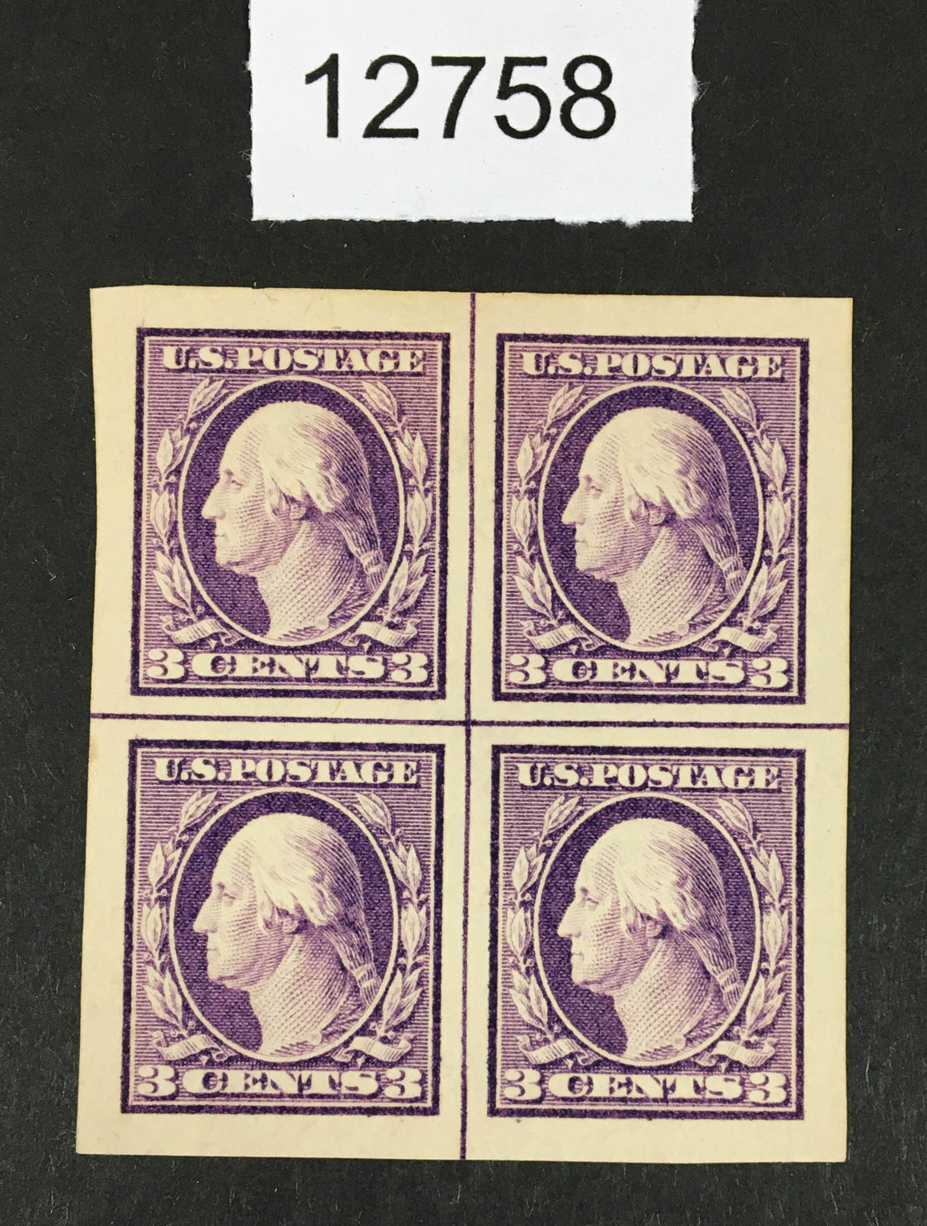 US Stamps # 483 Center Line Block GEM Mint OG 2h/2nh $80+++ LOT #12758 ...