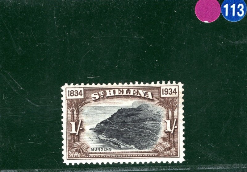 ST HELENA KGV SG.29 Stamp 1s 1934 Mint MM {samwells-covers}PBLUE113 ...