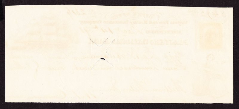 R135 on Check, 1871, Planters National Bank, Detailed Ship and Woman ...