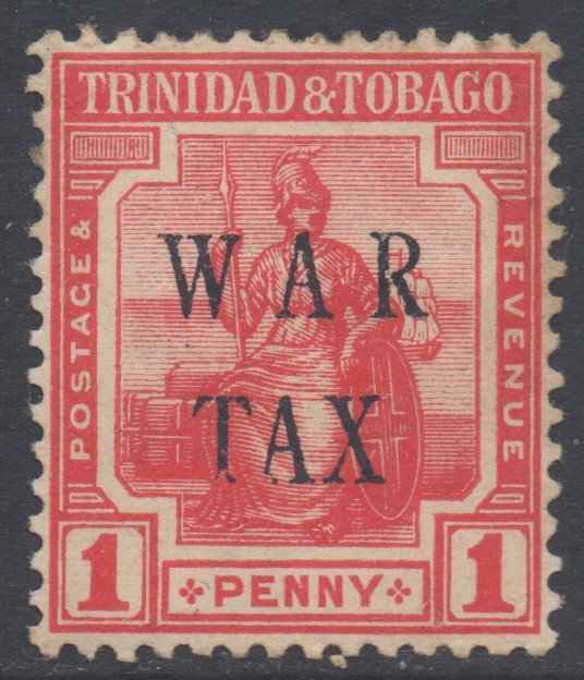 Trinidad Tobago Scott MR5 - SG180, 1917 War Tax Set unused without gum ...