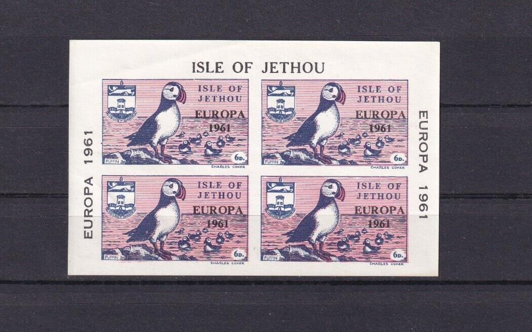 SA23g Great Britain, Isle of Jethou 1961 Ovpt Europa 1961 Cinderella ...