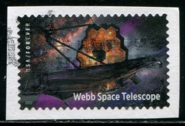 5720 US (60c) James Webb Space Telescope SA, used on paper | United ...
