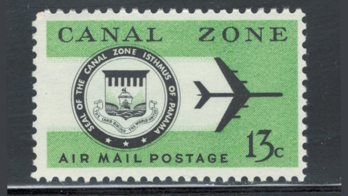 Canal Zone 1968 Seal and Jet Plane 13c Scott # C50 MNH | United States ...