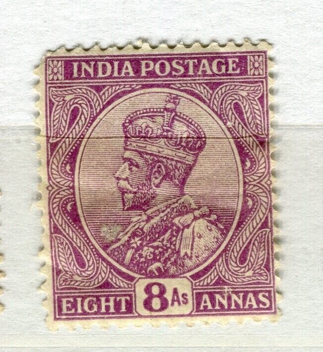 INDIA; 1920s early GV issue fine Mint hinged Shade of 8a. value | Asia ...