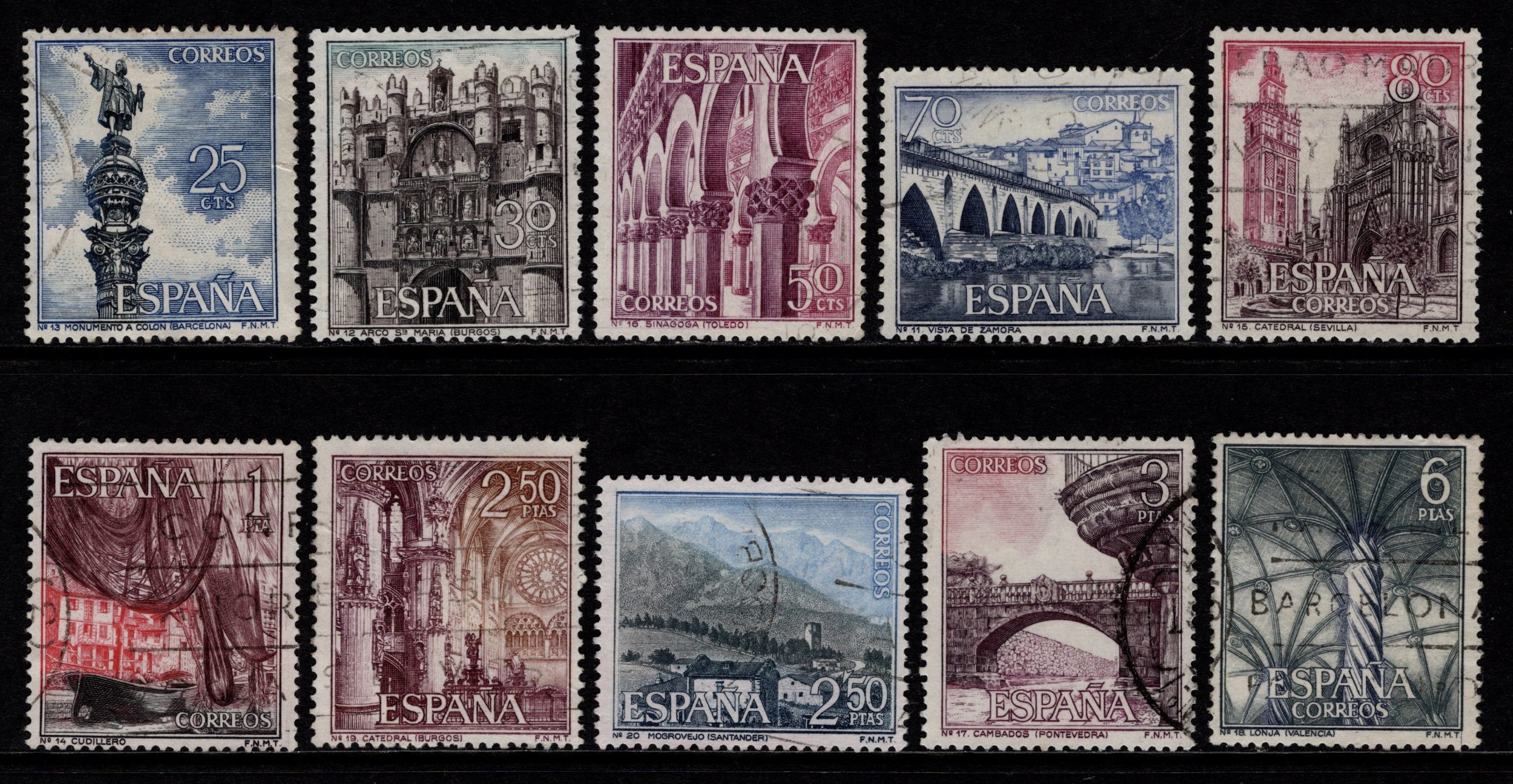 Spain 1965 Tourist Series, Set [Used] | Europe - Spain & Colonies ...