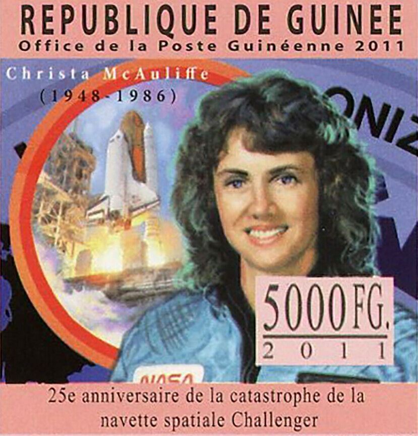 Challenger Stamp 25th Anniversary of Catastrophe Challenger Space S/S ...