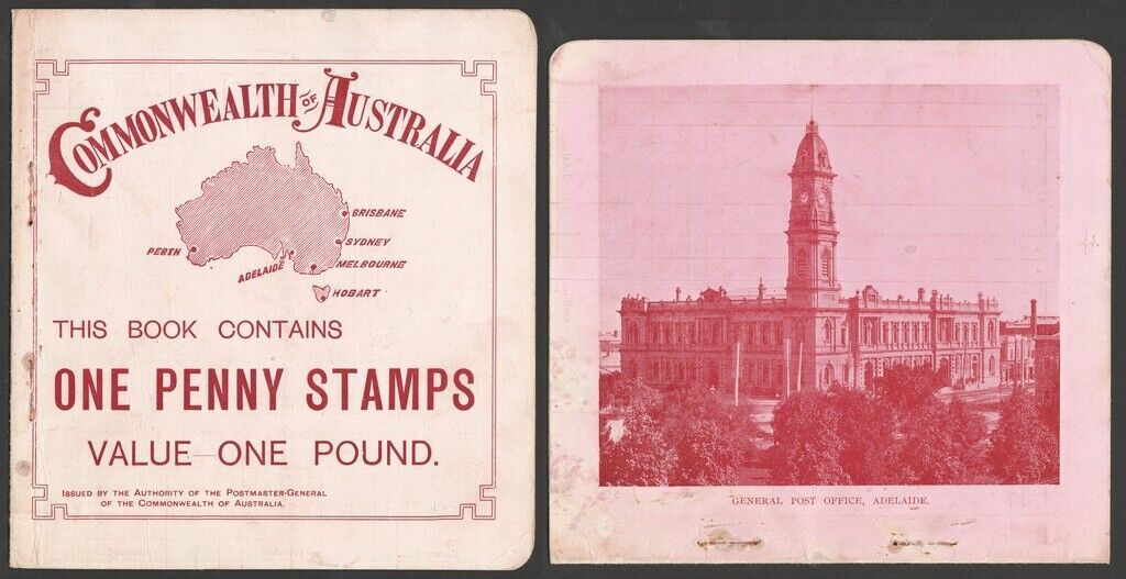 AUSTRALIA 1909 Commonwealth of Australia £1 booklet. Only 1 recorded ...