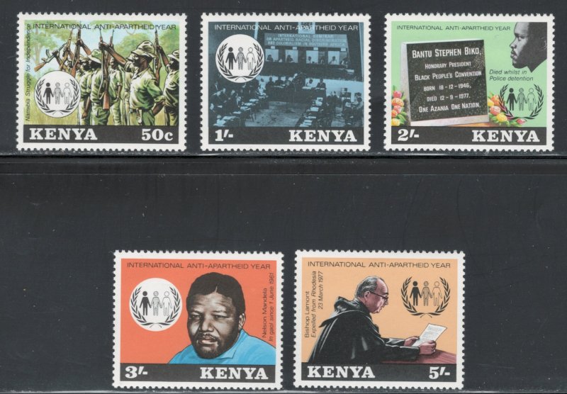 Kenya 1978 Anti-Apartheid Year Scott # 132 - 136 MH | Africa - Kenya ...