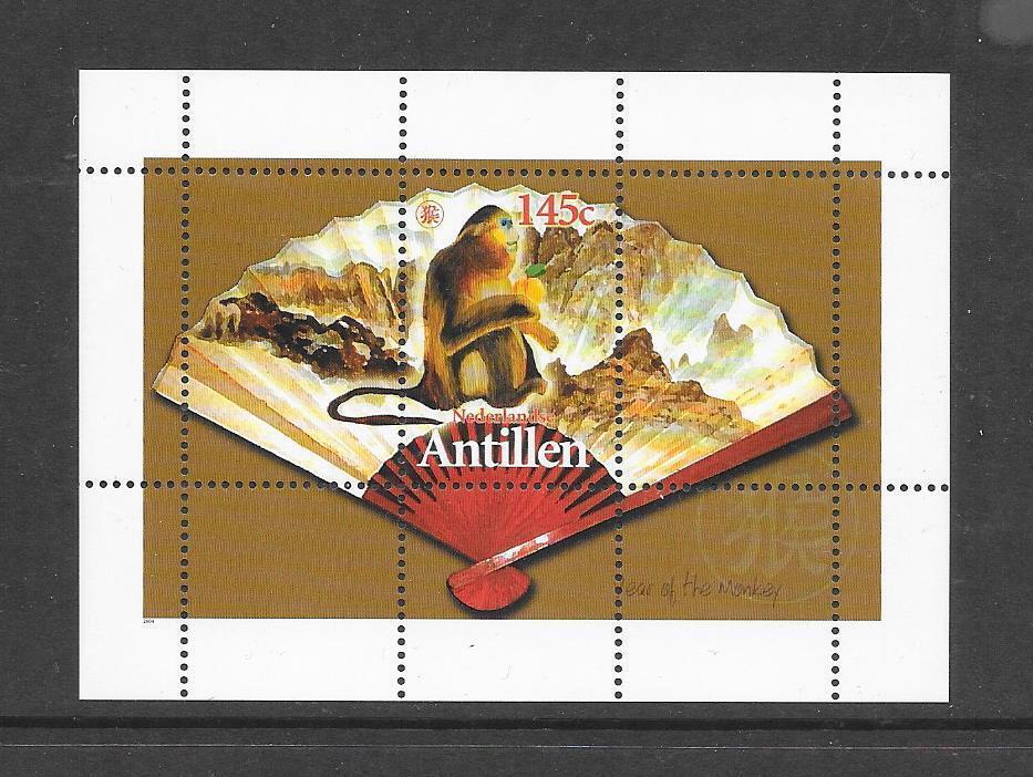 Netherlands Antilles - Clearance 1028 Year of the Monkey S/S MNH ...
