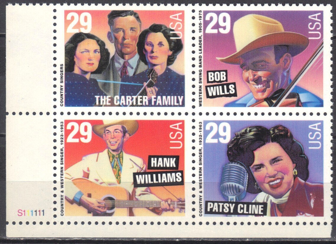 2771-74, PB-4 L/L "Country Legends" MNH .29cent | United States ...