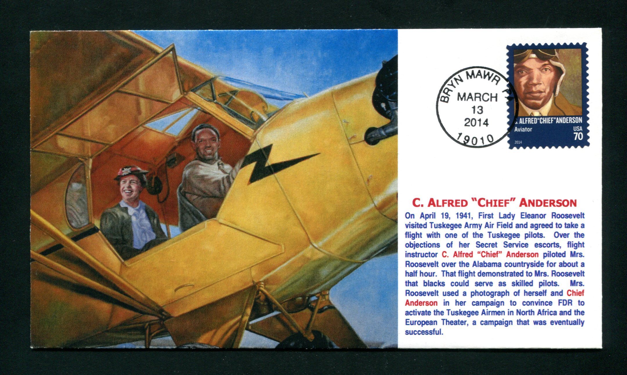 Sc. 4879 C. Alfred "Chief" Anderson FDC - Thrifty Photo 2 | United ...