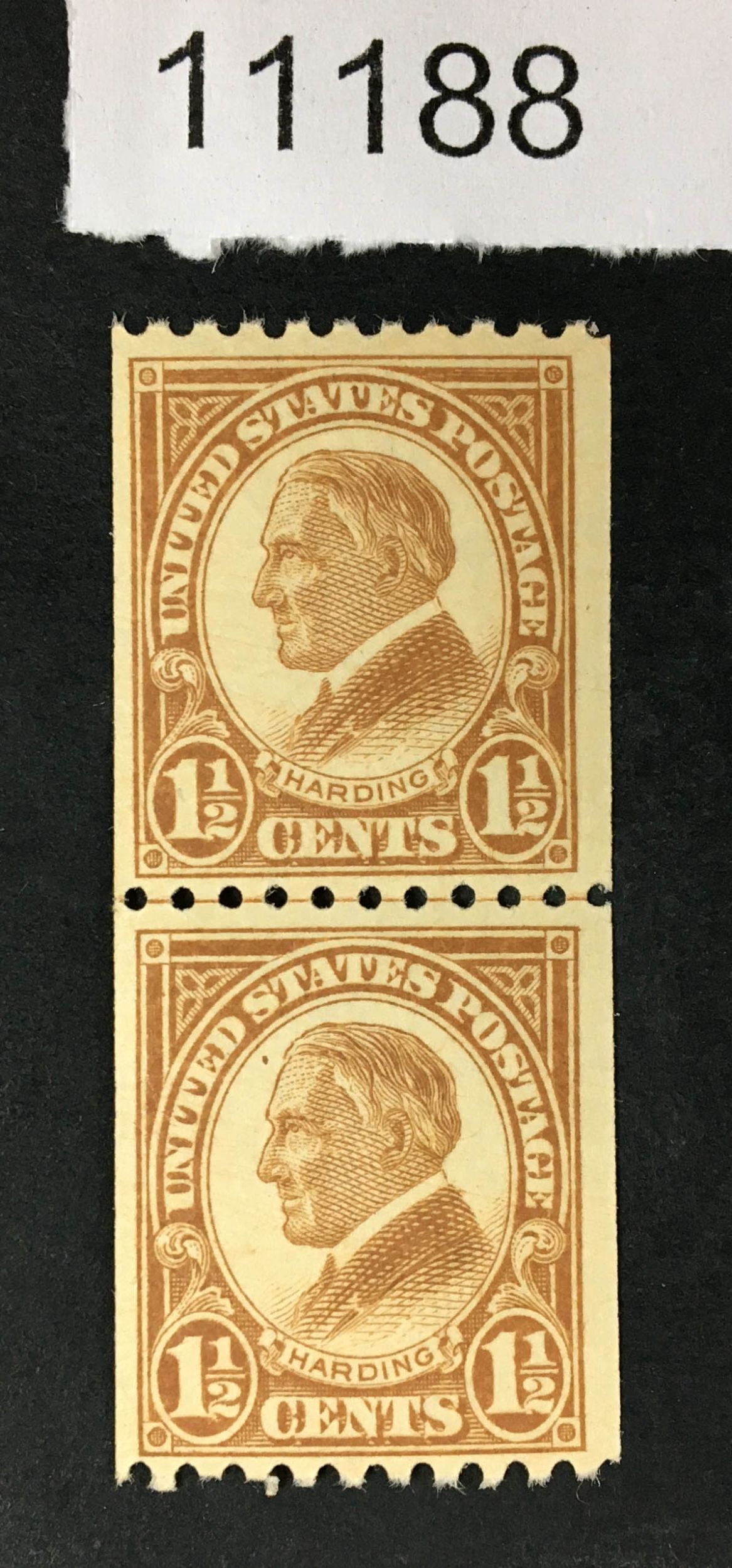 US Stamps # 605 Coil Line Pair Mint OG NH LOT #11188 | United States ...