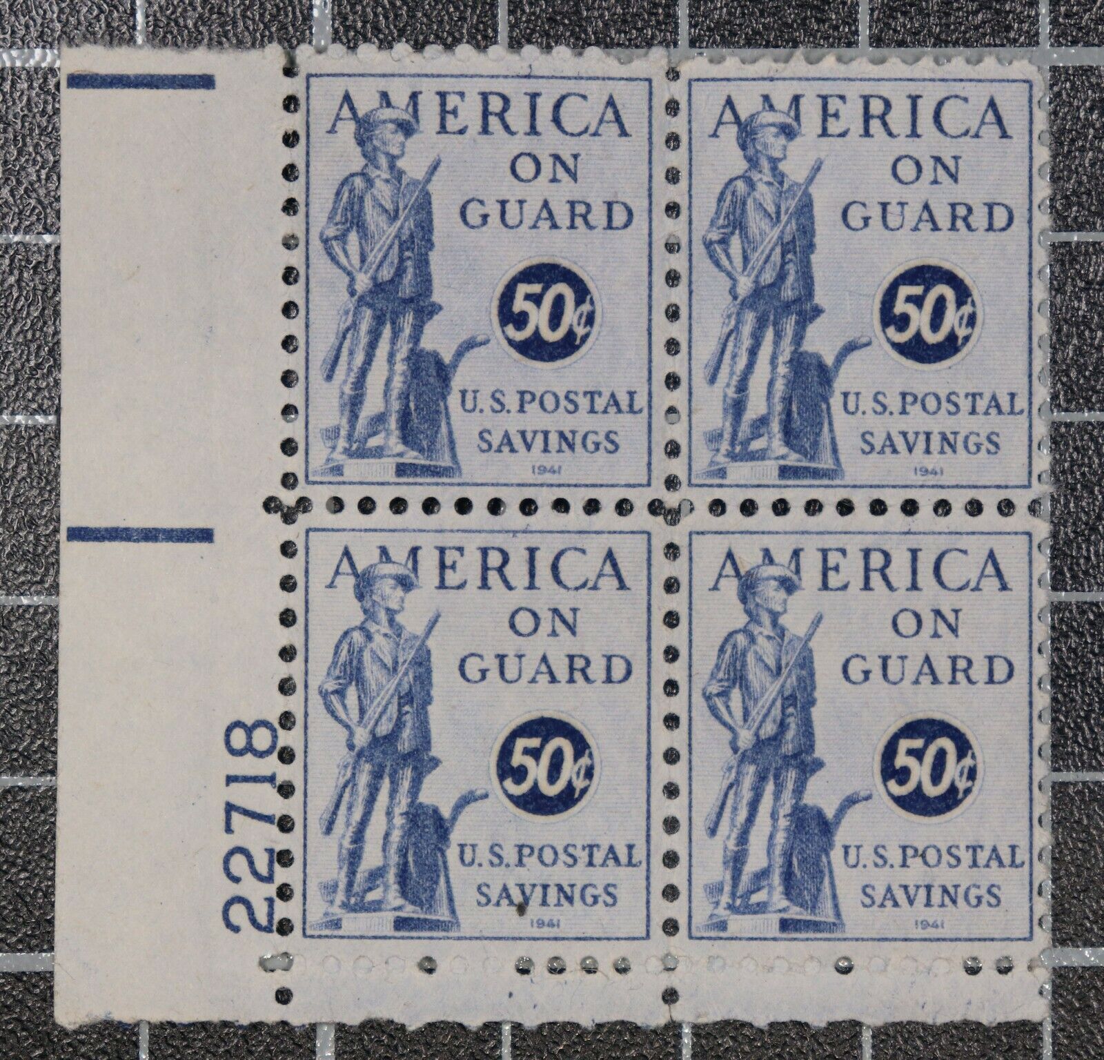 Scott PS13 50 Cents Postal Savings - OG MH Plate Block #22718 - SCV ...