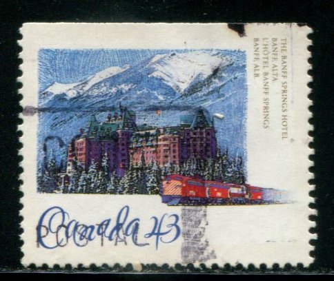 1468 Canada 43c Banff Springs Hotel, used | Canada, General Issue Stamp ...