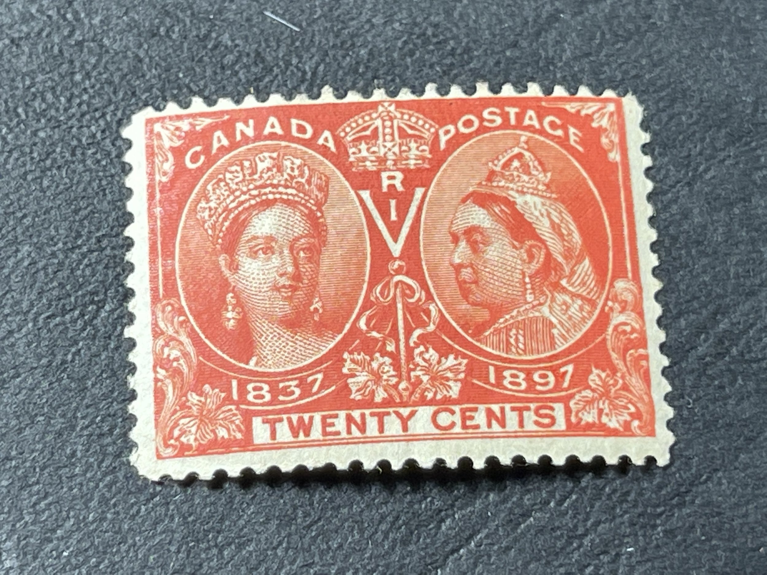 Canada # 60--Mint/Hinged----Single----Vermillion----1897 | Canada ...