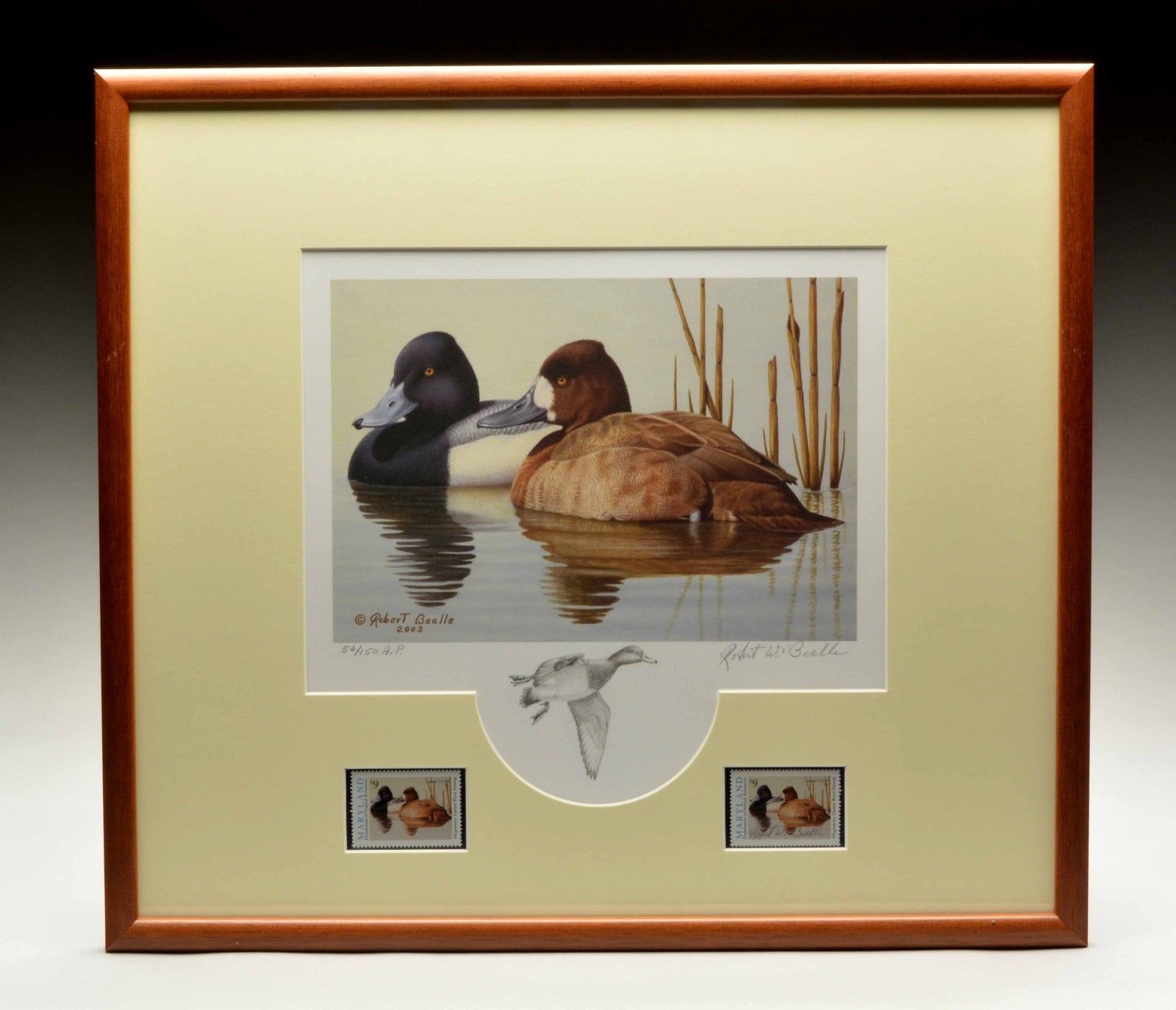 2003 FRAMED A/P MD STATE WATERFOWL PRINT & REMARQUE by ARTIST ROBERT ...