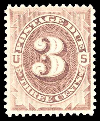 U.S. Postage DUE J3 Mint (ID # 91228) | United States, Postage Due ...