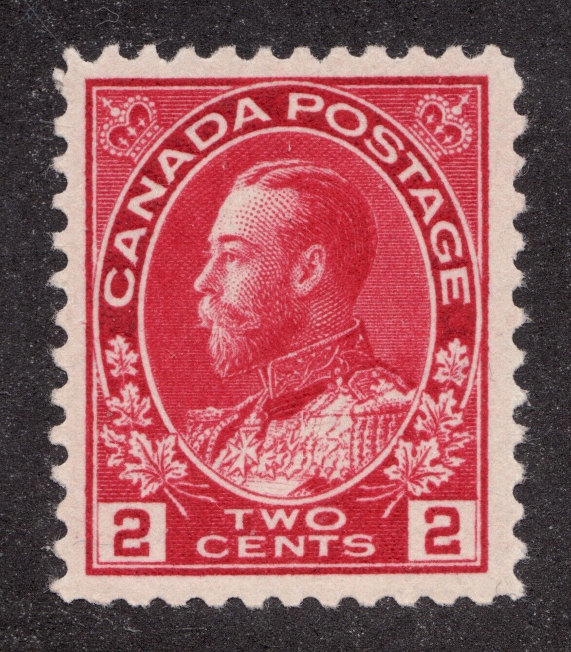 1917 - #106 MNH - 2c Canadian Admiral - Carmine? Stamp cv$120 | Canada ...