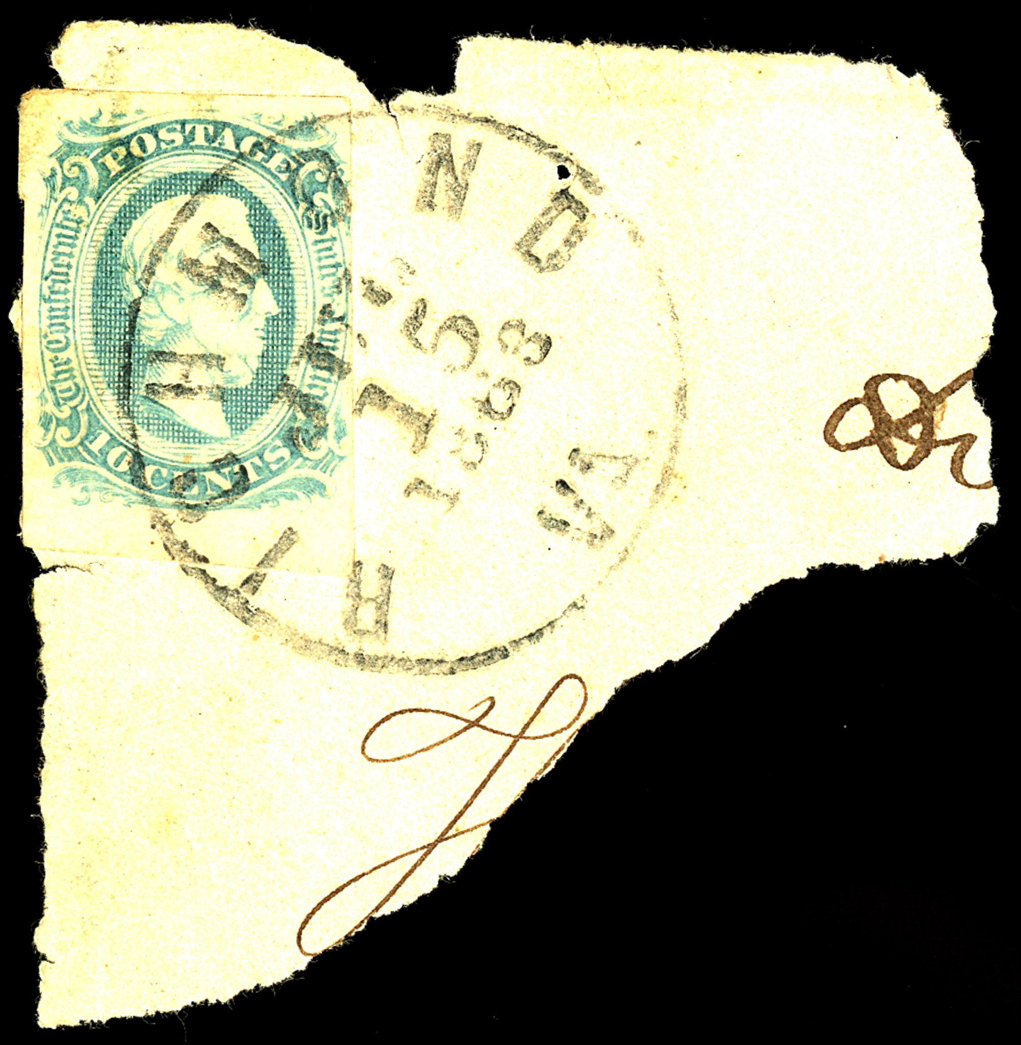 CSA #11 Used on Piece | United States, General Issue Stamp / HipStamp