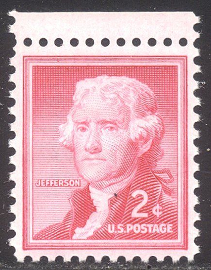 U.S. #1033a MInt NH w/Cert - 2c Jefferson on Silkote Paper | United ...