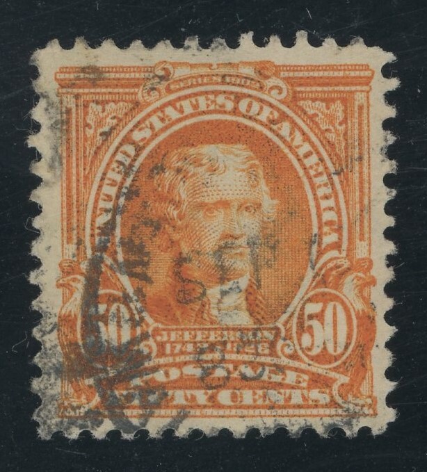 USA 310 - 50 cent Jefferson - XF Used - Cat $35.00 - small corner ...