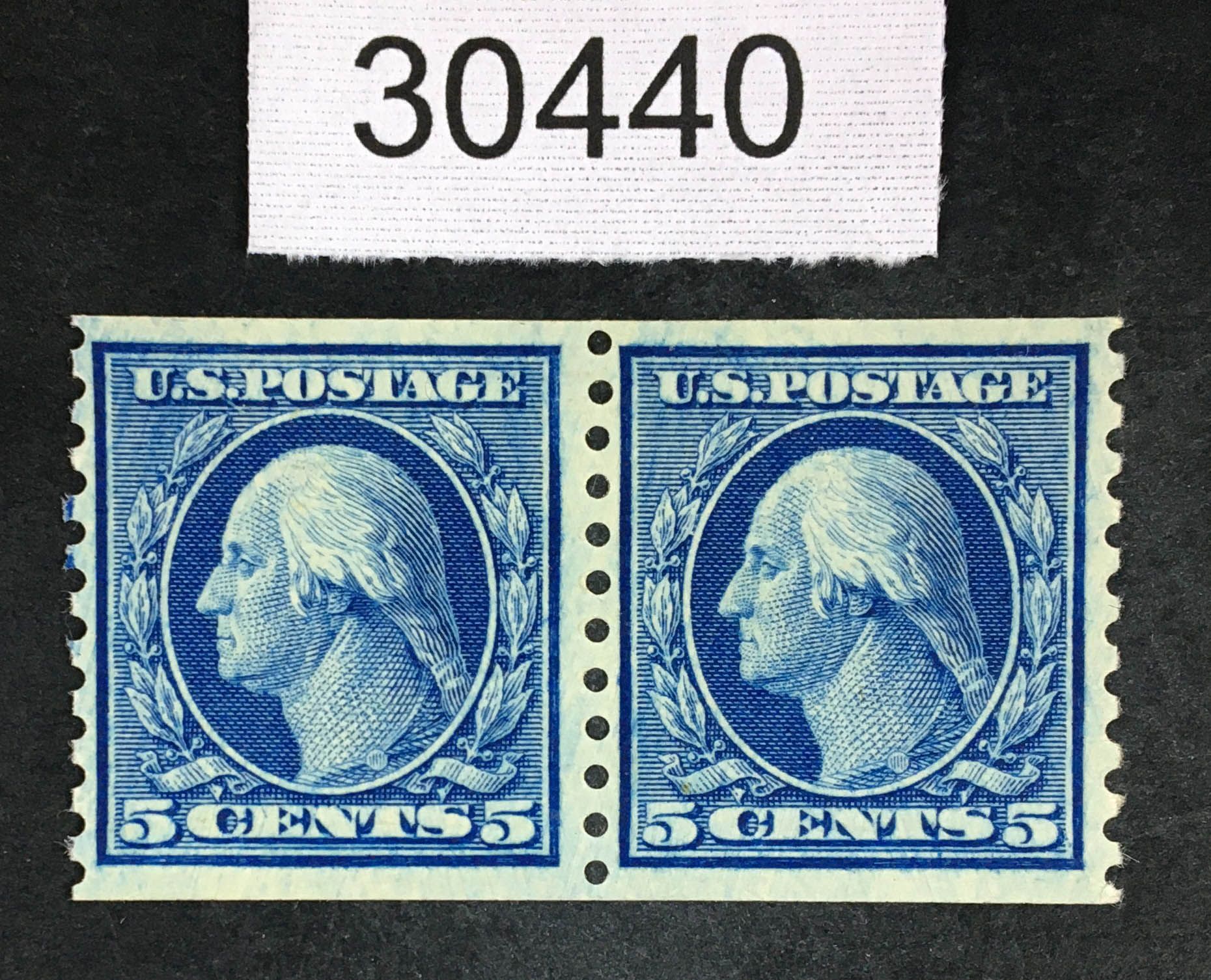 US Stamps # 458 Pair Mint OG H $75 LOT #30440 | United States, General ...