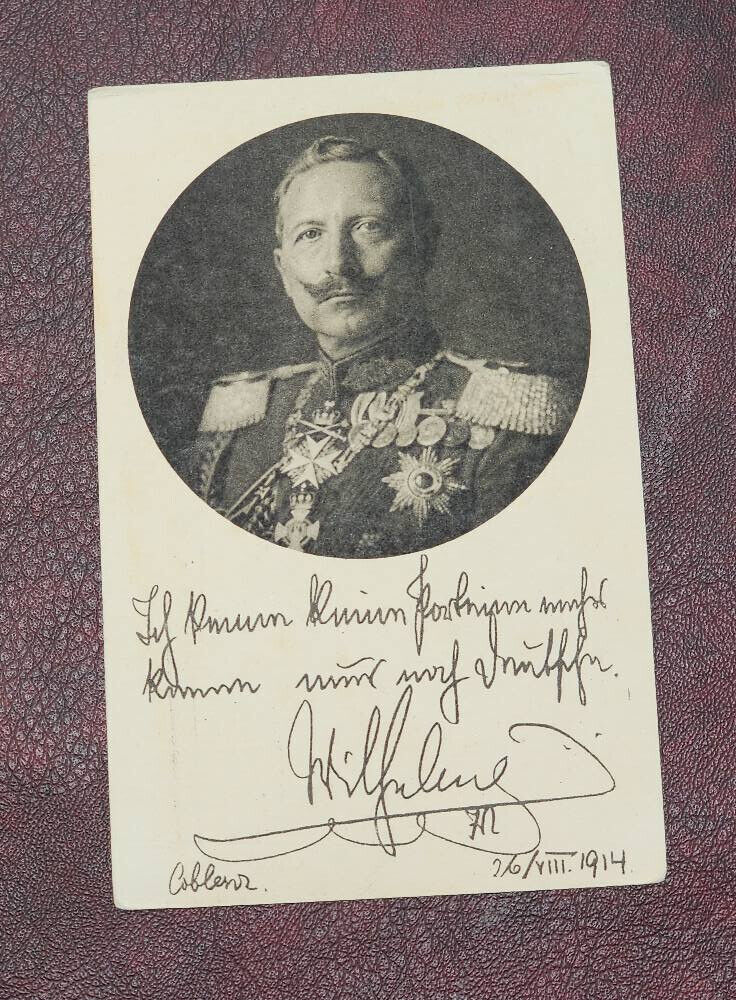 WW1 WWI Imperial German Military Kaiser Wilhelm postcard DRK RED CROSS ...